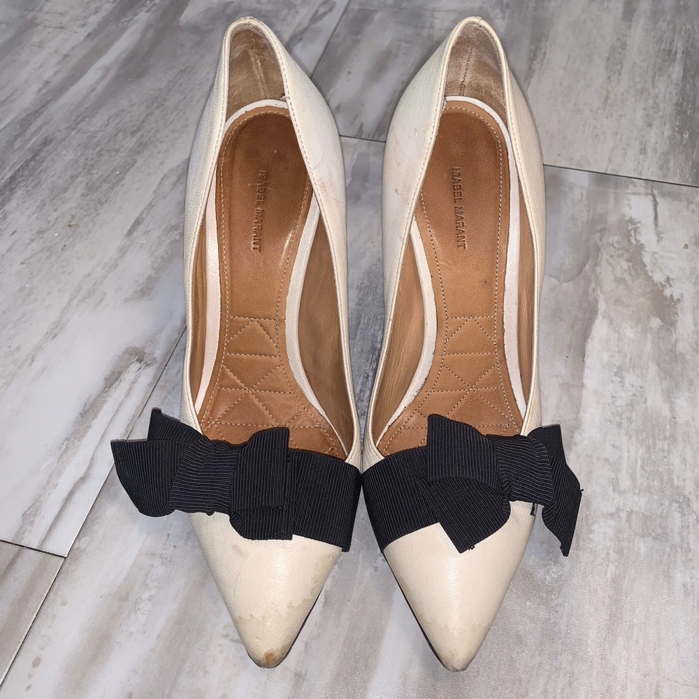 Isabel Marant Bow Pointy Heels - Gem